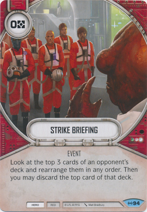 Strike Briefing Star Wars Destiny Card Game Wikia Fandom