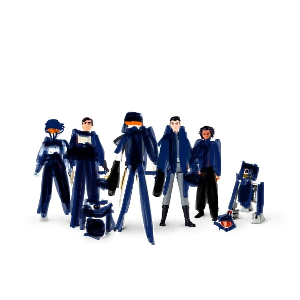 Blue squadron figures | Star Wars Episode 1 The salvation of terror ...