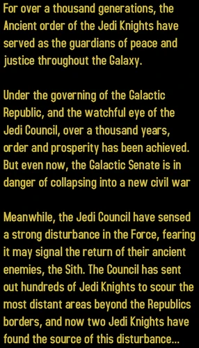 Script/Star Wars: Age of the Jedi | Star Wars Extended Universe Wiki ...