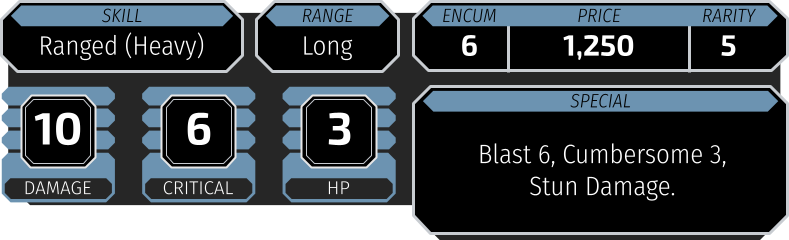 "Subduer-9" Riot Blaster | Star Wars RPG (FFG) Wiki | Fandom