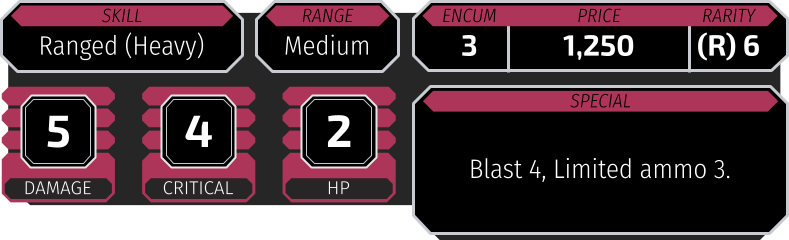 Tostovin Munitions Micro-Grenade Launcher (MGL-9) | Star Wars RPG (FFG ...