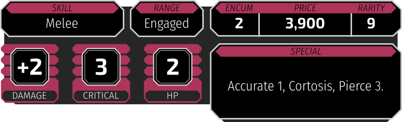 Echani Foil | Star Wars RPG (FFG) Wiki | Fandom