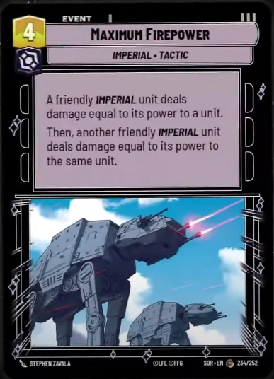 Maximum Firepower | Star Wars: Unlimited Wiki | Fandom