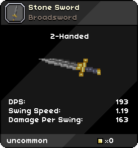 Stone Sword | Starbound Wiki | Fandom