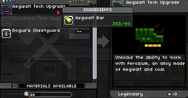 Aegisalt Tech Upgrade | Starbound Wiki | Fandom