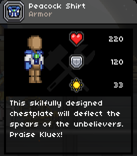 Peacock Shirt | Starbound Wiki | Fandom