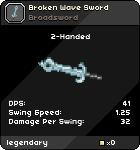 Broken Wave Sword | Starbound Wiki | Fandom