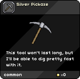 Silver Pickaxe | Starbound Wiki | Fandom