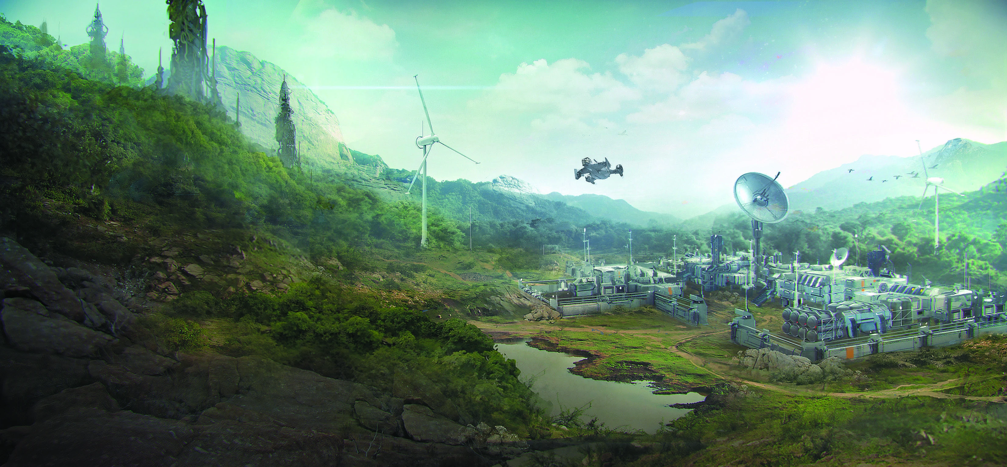 Planet Gliese Surface Trees