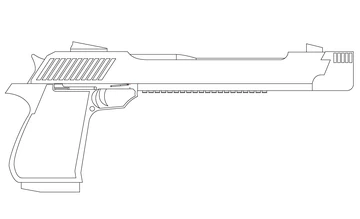 Desert Eagle Outline