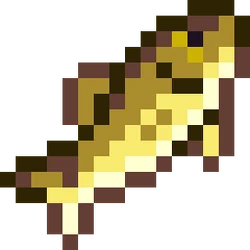 Minecraft Raw Fish Pixel Art