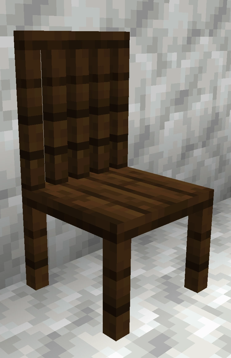 Dark Oak Chair | Stardew Valley Minecraft Datapack Wiki | Fandom
