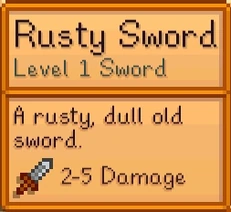 Rusty Sword | Stardew Valley Wiki | Fandom