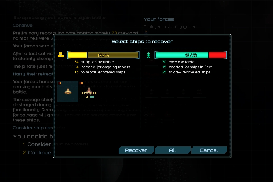 Ship recovery | StarSector Wiki | Fandom