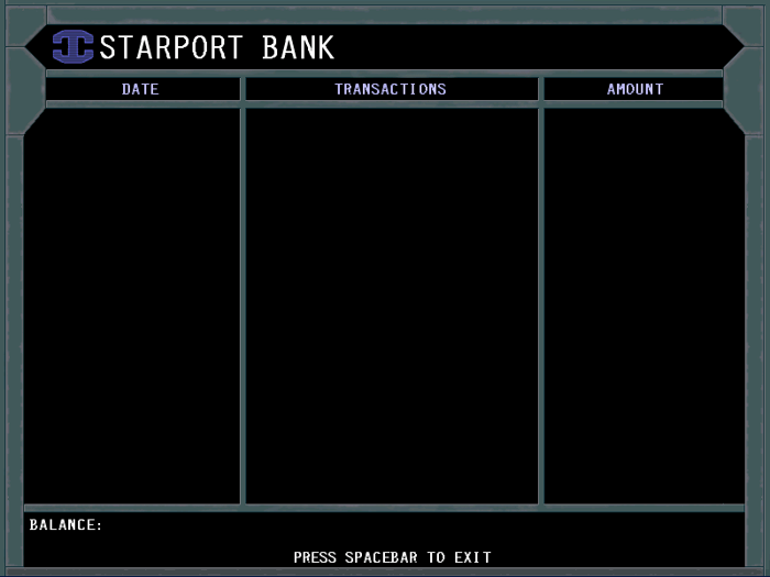 Bank Interface and Module | Starflight III Wikia | Fandom