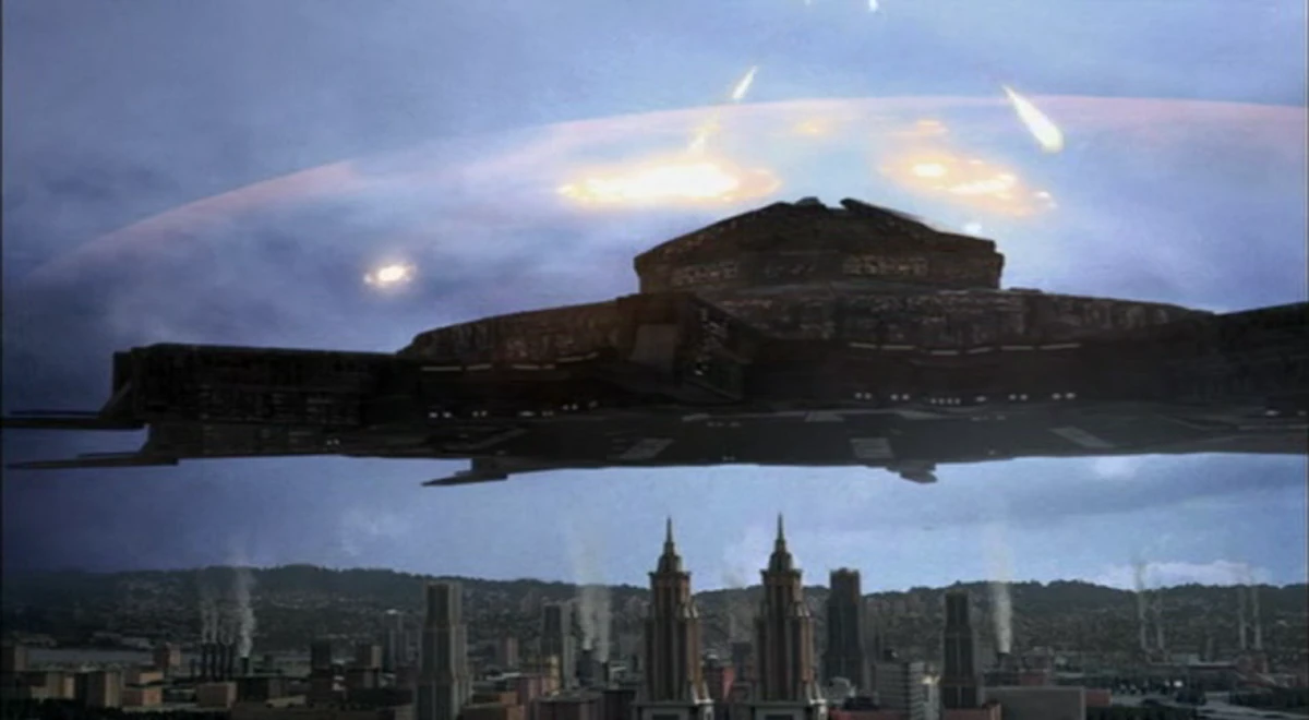 Battle to destroy Anubis' mothership | SGCommand | Fandom