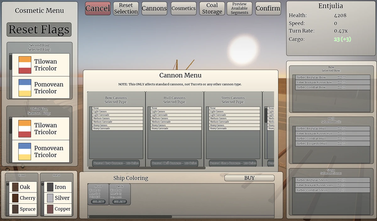 Ship Modifications | Starlit Isles Wiki | Fandom