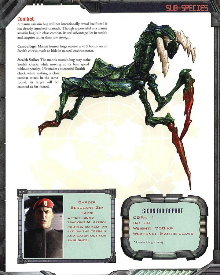 Mantis Hunter Bug | Starship Troopers Wiki | Fandom