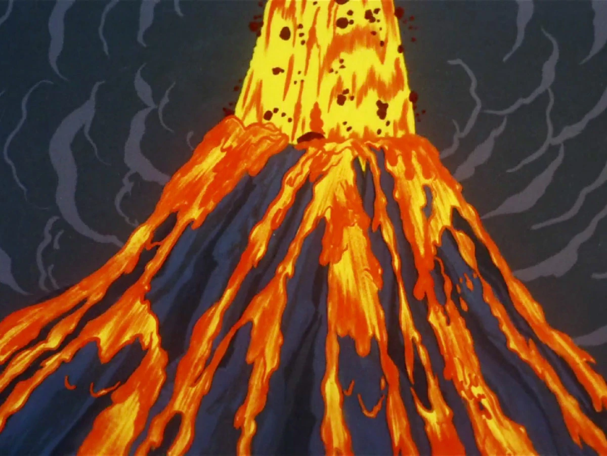 Cartoon Volcano Not Erupting