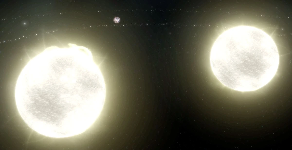A White Dwarf Star Compaed To The Sun