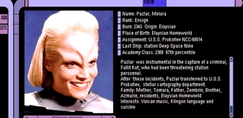 Melora Pazlar | Memory Beta, non-canon Star Trek Wiki | Fandom
