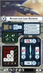Recusant-class Light Destroyer | Star Wars: Armada Wiki | Fandom