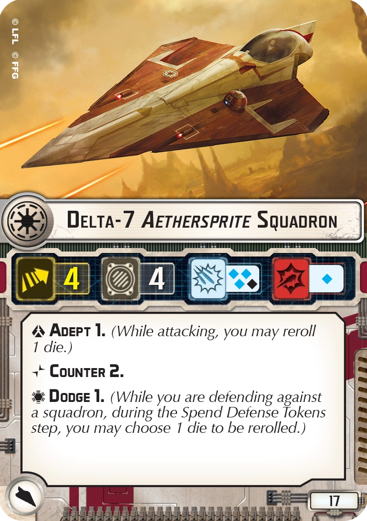 Delta-7 Aethersprite Squadron | Star Wars: Armada Wiki | Fandom