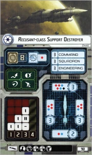 Recusant-class Support Destroyer | Star Wars: Armada Wiki | Fandom
