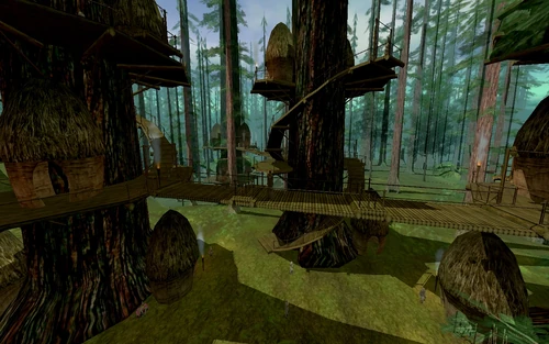 Ewok Tree Village (southeast) | Wookieepedia | Fandom