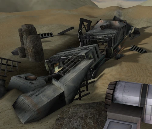 Crashed merchant vessel | Wookieepedia | Fandom