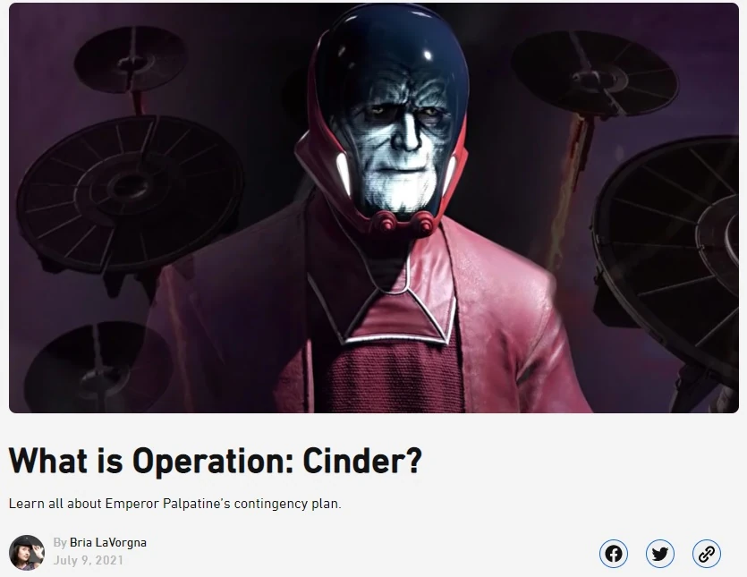 What is Operation: Cinder? | Wookieepedia | Fandom