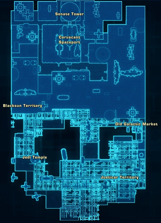 Coruscant City Map