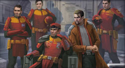 Carth Onasi Republic Navy officers