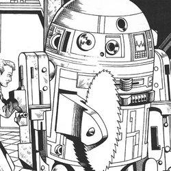 astromech droid coloring pages