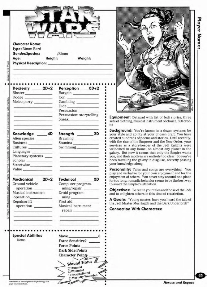 Forum:CT:Articles on RPG character templates revisited | Wookieepedia ...