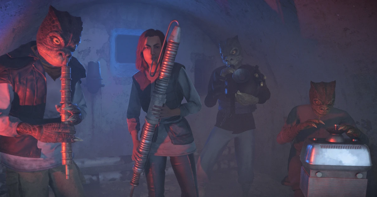 Maia and the Dewbacks | Wookieepedia | Fandom