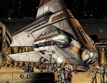 Republic shuttle (Mandalorian Wars) | Wookieepedia | Fandom