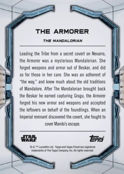 The Armorer - Topps Finest - 2022 | Star Wars: Card Trader Wiki | Fandom