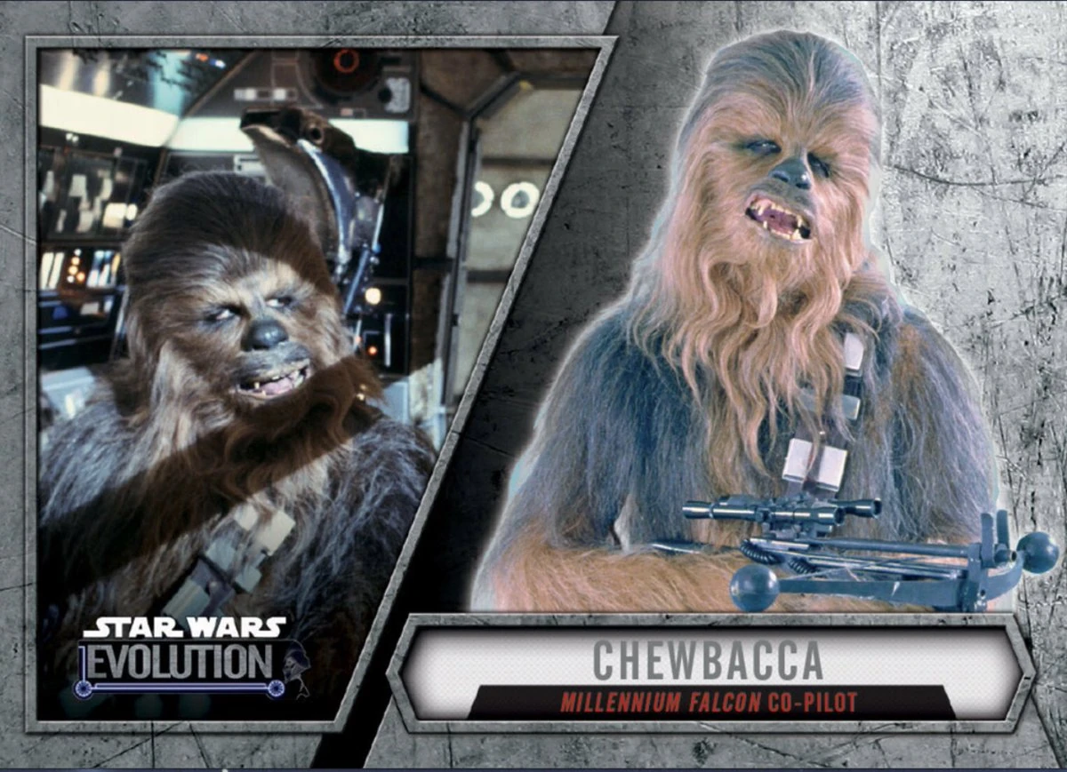 Chewbacca - Millennium Falcon Co-Pilot - Evolution | Star Wars: Card ...