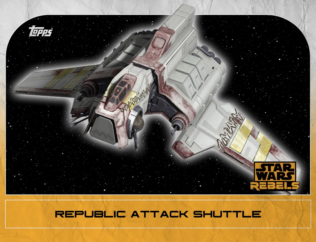 Republic Attack Shuttle - Star Wars Rebels: Retro | Star Wars: Card ...