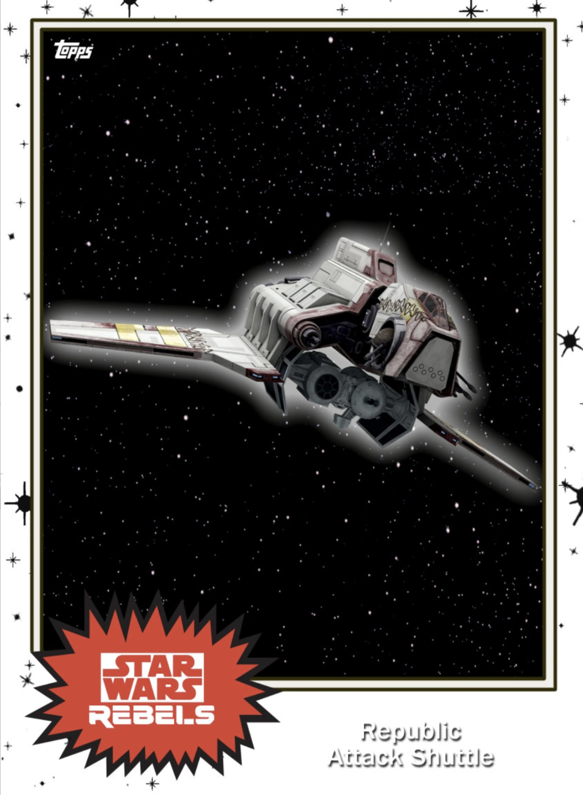 Republic Attack Shuttle - Base Series 4 - Rebels | Star Wars: Card ...