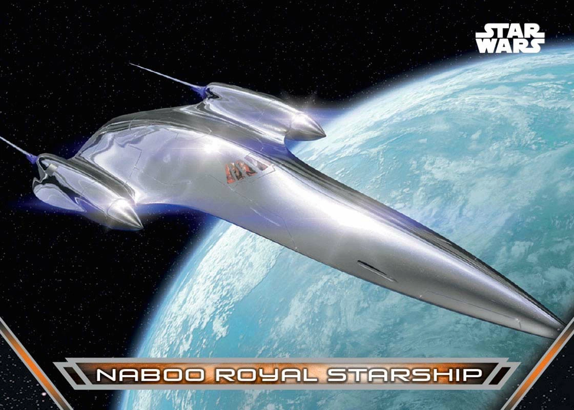 Naboo Royal Starship - V-11 - Galactic Files 2016 | Star Wars: Card ...