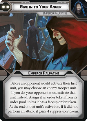 Give in to Your Anger | Starwarslegion Wiki | Fandom