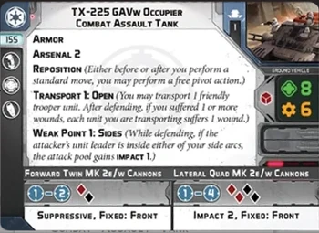 TX-225 GAVw Occupier Combat Assault Tank | Starwarslegion Wiki | Fandom
