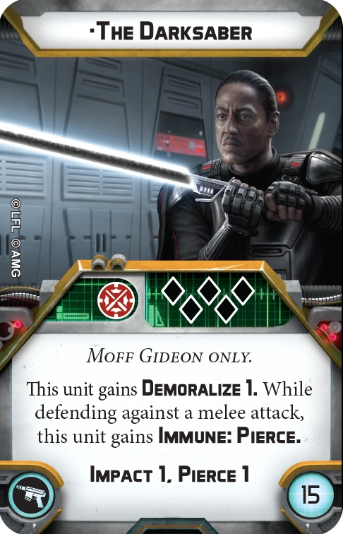 The Darksaber (Moff Gideon) | Starwarslegion Wiki | Fandom