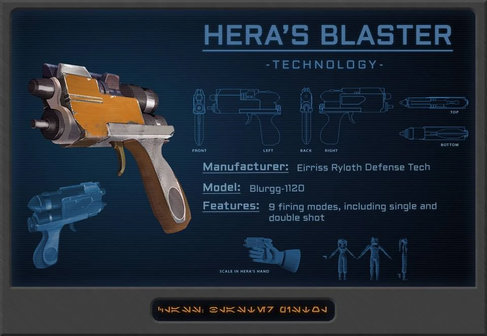 Blurrg-1120 Holdout Blaster/Gallery | Star Wars Rebels Wiki | Fandom