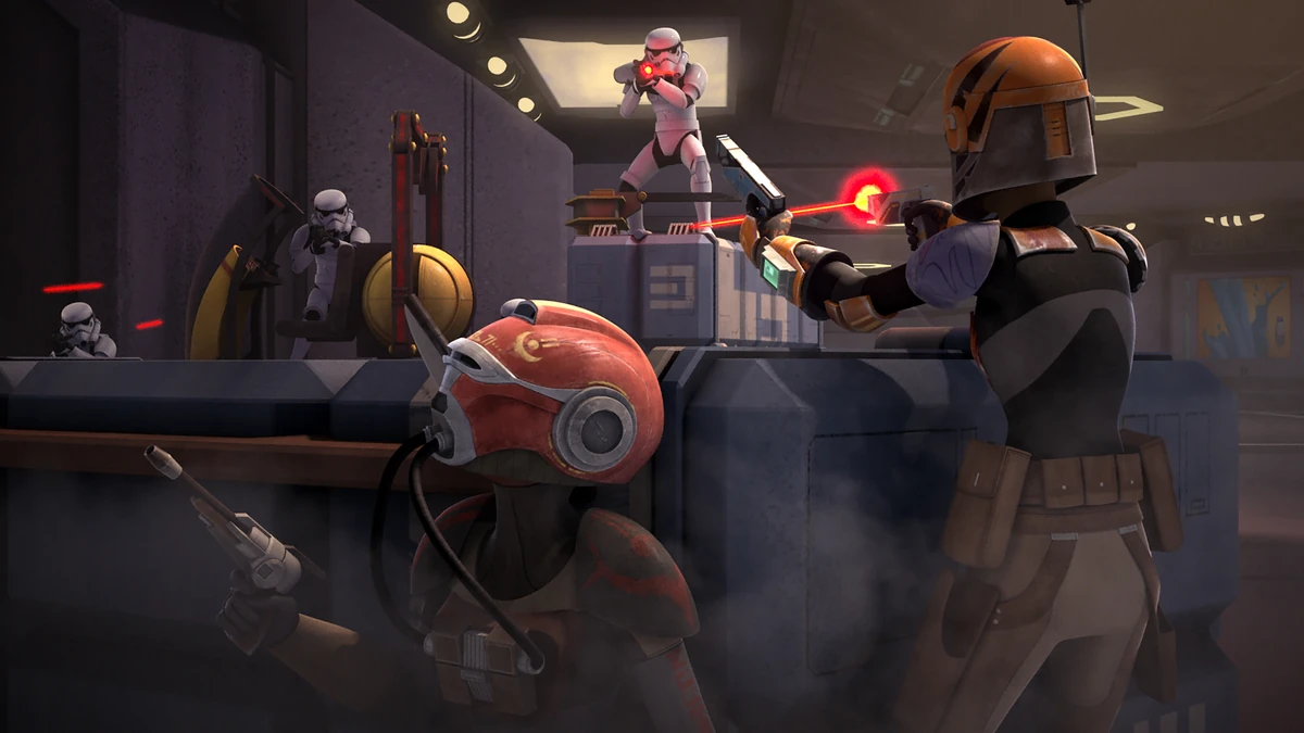 Skirmish in the Garel City Spaceport | Star Wars Rebels Wiki | Fandom