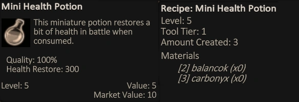 Mini Health Potion - Official Stash Wiki