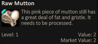Raw Mutton - Official Stash Wiki