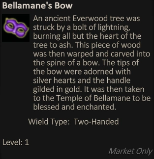 Bellamane's Bow - Official Stash Wiki